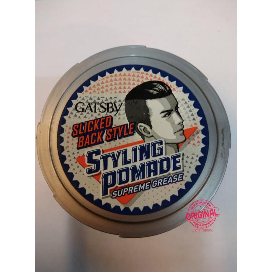 Jual Pomade - Gatsby - Slicked Back Style styling pomade supreme grease ...