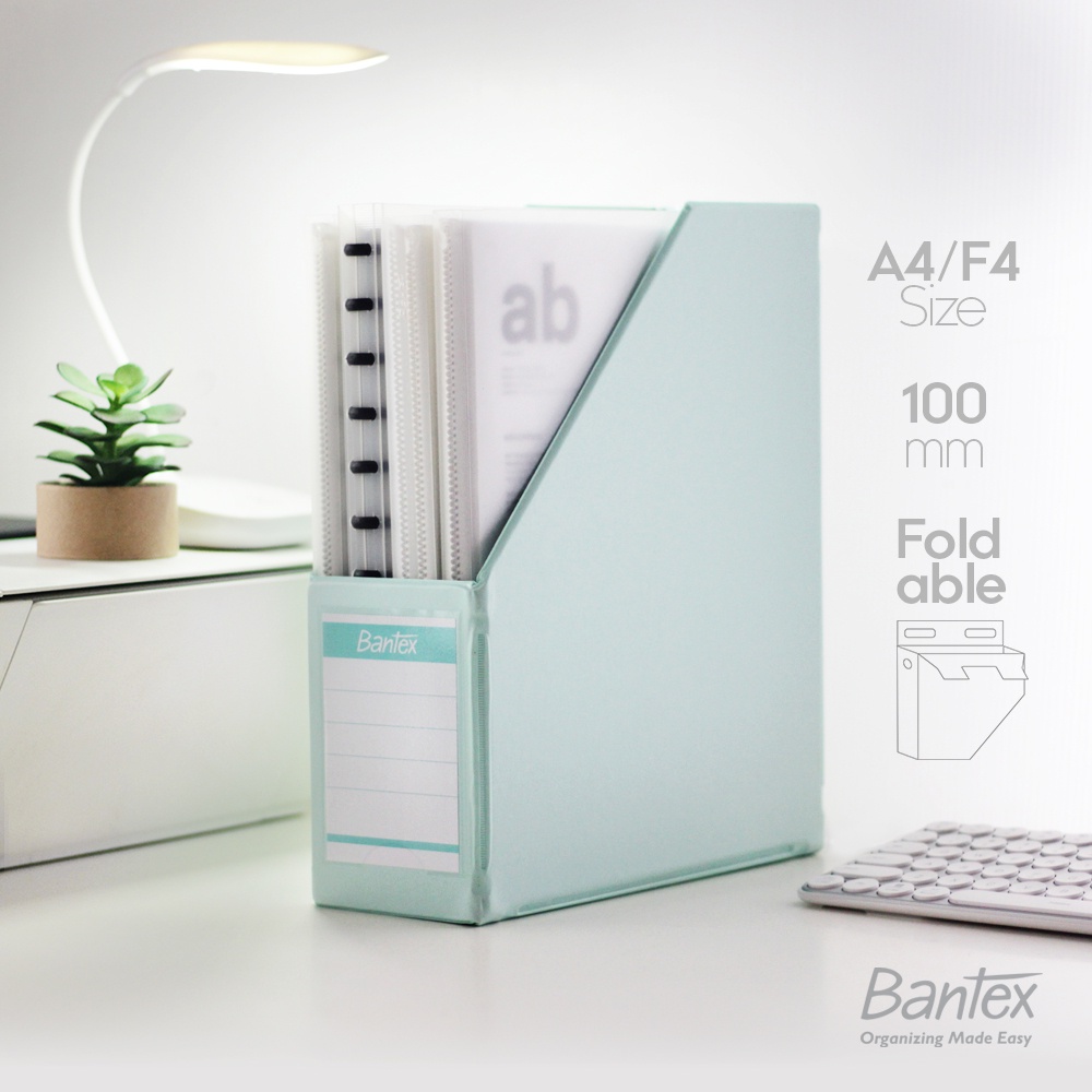Jual Bantex Box File / Magazine File A4 F4 Folio 100 mm Cool Aqua ...