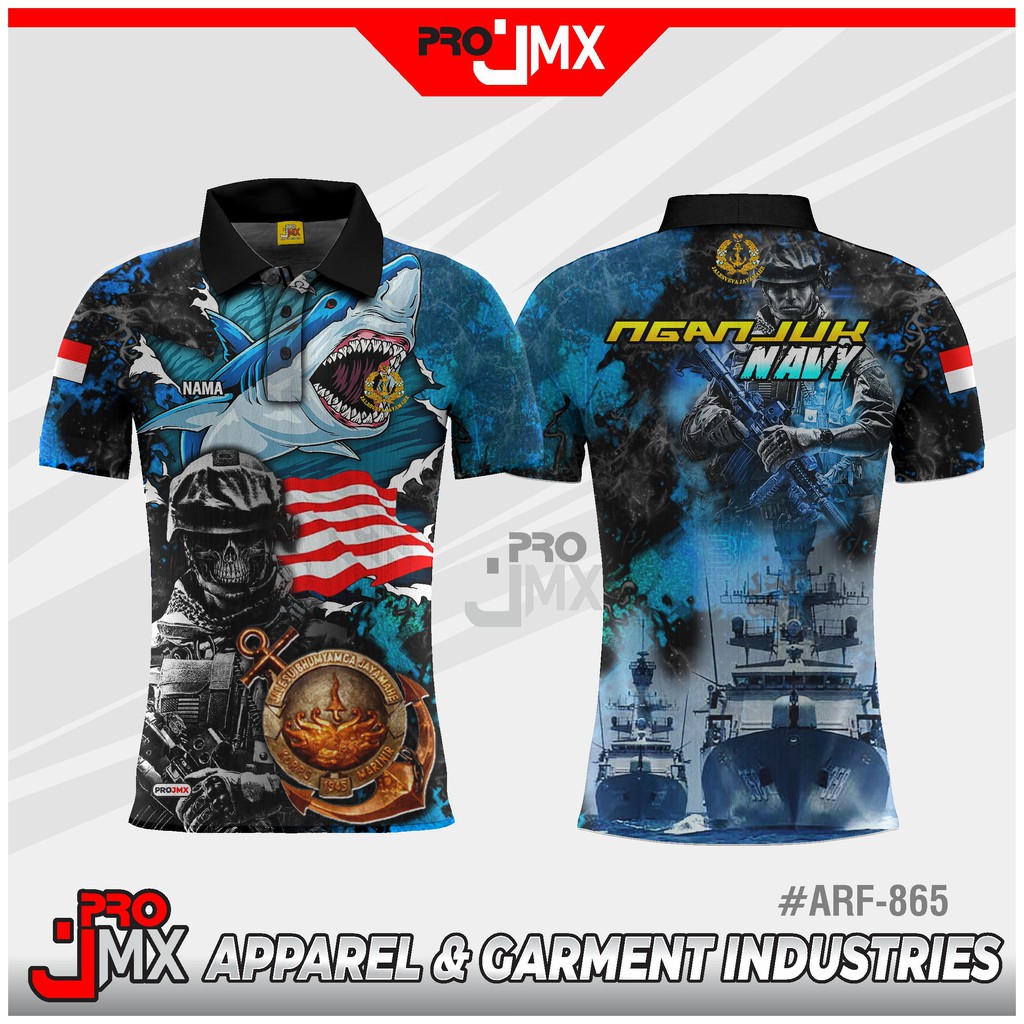Jual PROJMX - KAOS JERSEY MILITER TNI AL (BISA CUSTOM) | Shopee Indonesia