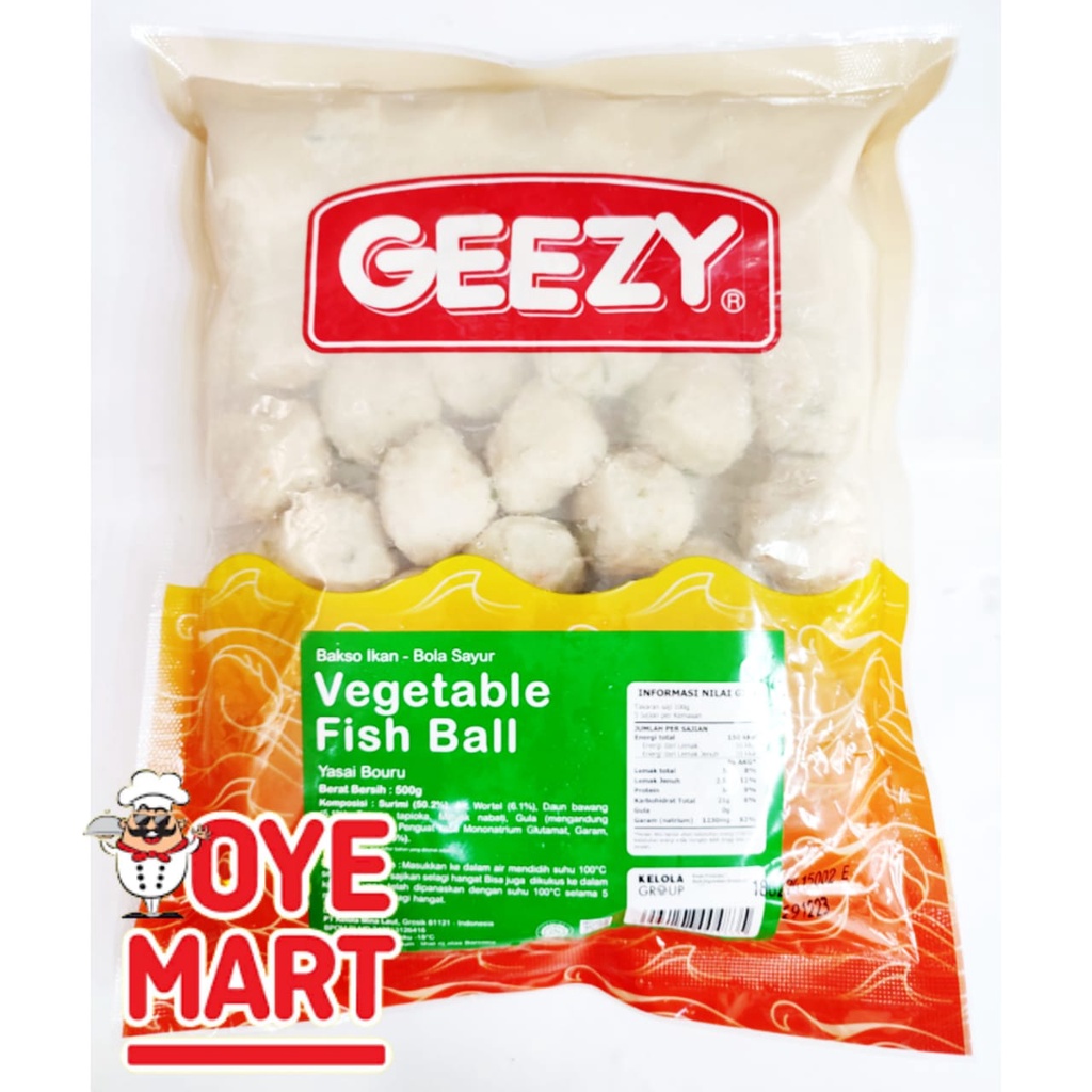 Jual GEEZY VEGETABLE FISH BALL 500GR / BAKSO IKAN DAN SAYUR | Shopee ...
