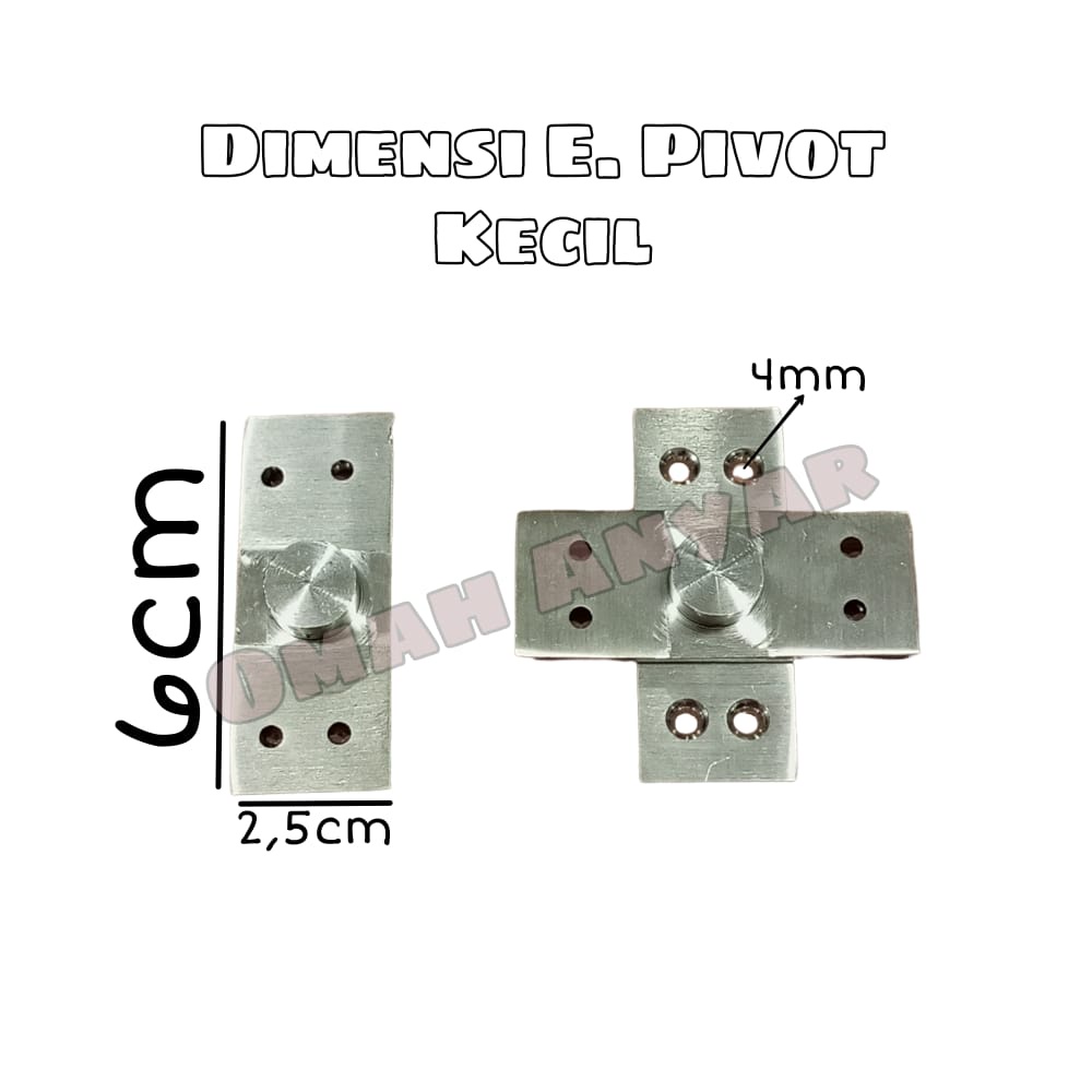 Jual Engsel Pivot putar Pintu Lemari Mebel SS Besar Kecil | Shopee ...