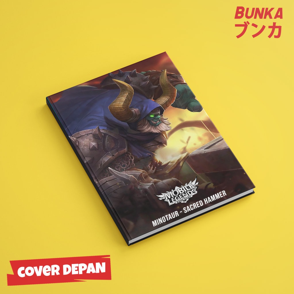 Jual Notebook Mobile legends Minotaur Sacred Hammer Hardocover A5 Buku ...