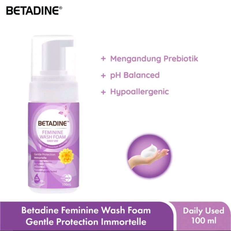 Jual Betadine Feminine Wash Foam 100 ML | Shopee Indonesia