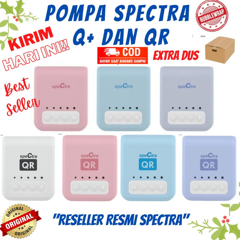 Jual Pompa Spectra Dual Pump Q+ Plus QR Mineral White/Pink Sakura/Icy ...