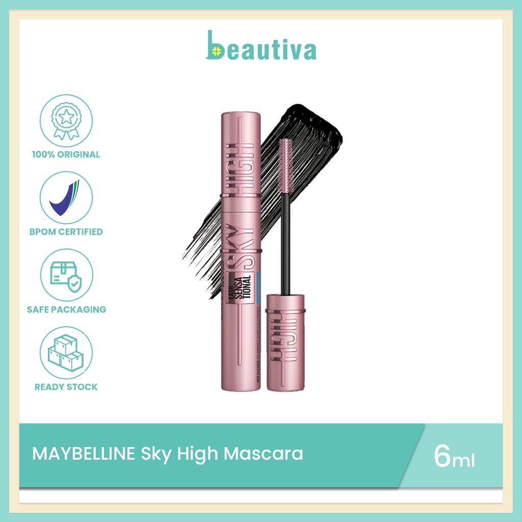 Jual Maybelline Sky High Waterproof Mascara - Maskara Makeup | Shopee ...