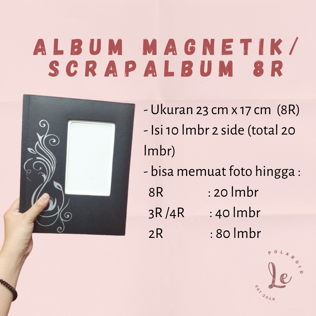 Jual ALBUM FOTO/SCRAPALBUM MAGNETIK 23 cm x 17 cm | Shopee Indonesia