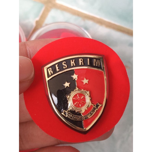 Jual PIN PDH RESKRIM POLRI kualitas premium lapis dasar mika /pin ...