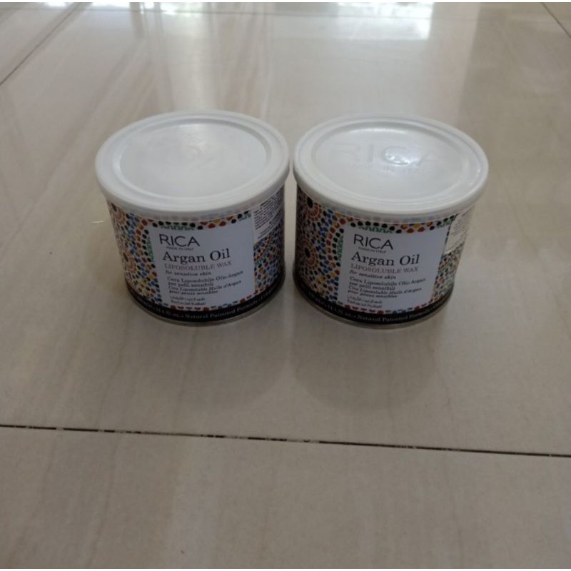 Jual 400gram lem waxing Rica argan oil liposoluble wax | Shopee Indonesia