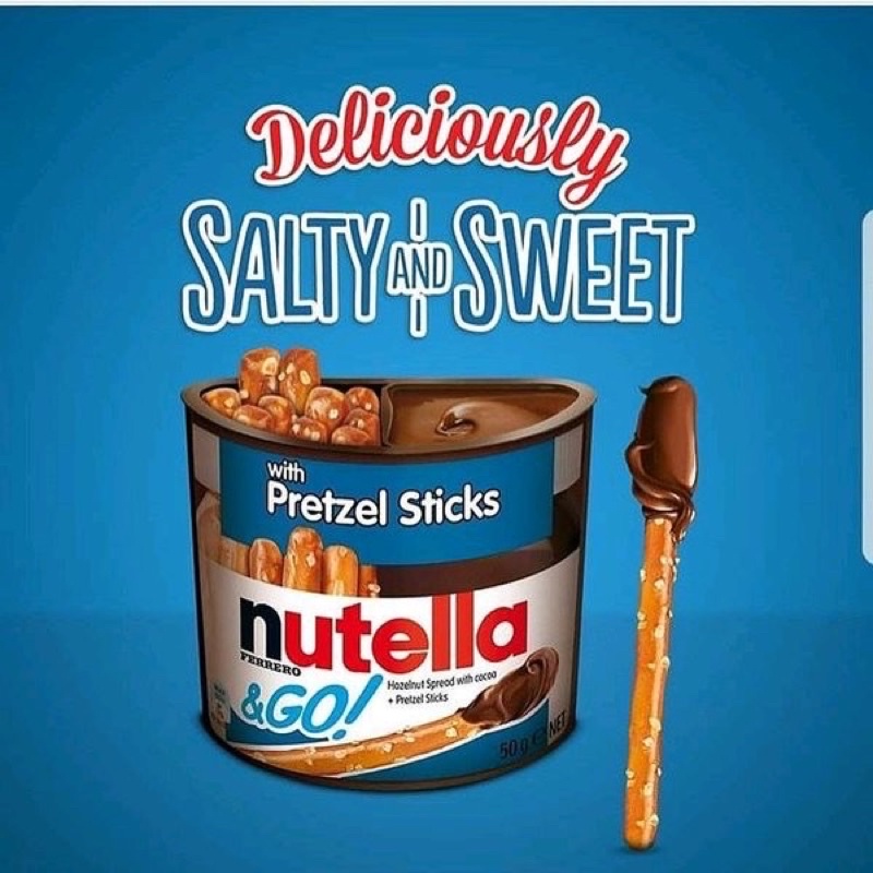 Jual Nutella go with Pretzel Sticks 54g BPOM | Shopee Indonesia