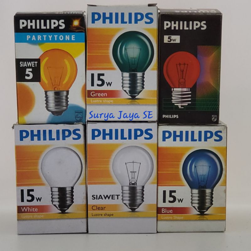Jual Lampu Bohlam Pijar Warna Philips Bohlam Warna Philips | Shopee ...