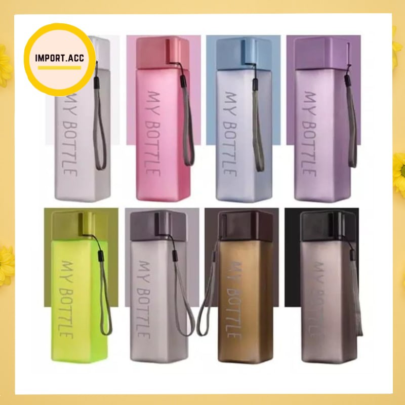 Jual (MYBOTTLE NEW) MY Bottle Kotak Persegi 500 ml - My Bottle Warna ...