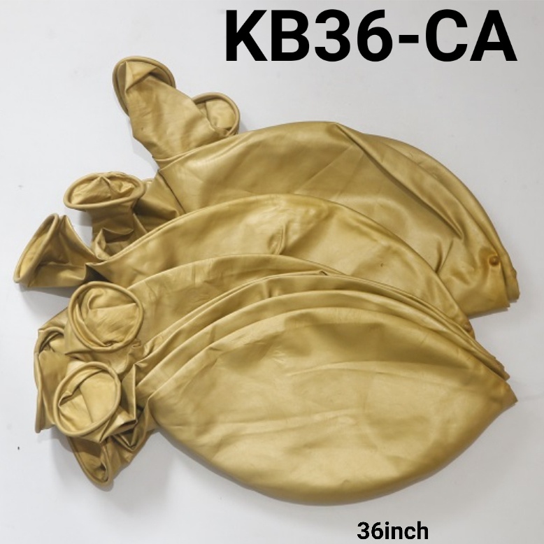 Jual KB36-CA Balon latex 36 inch 90 cm jumbo besar krom chrome gold ...
