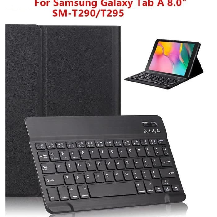 Jual Samsung Tab A 8 IN 2018 T295 Case 2 in 1 Sarung Keyboard Leather ...