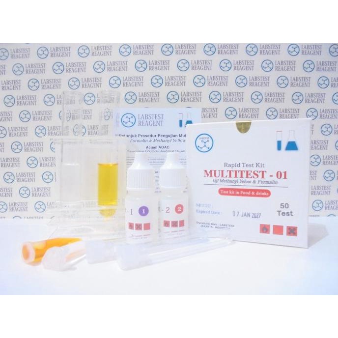 Jual Multitest Methil Yellow & Formaldehida - Multi Test Kit ...