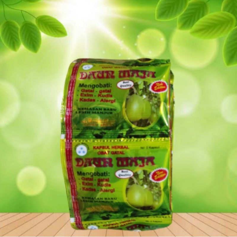 Jual Kapsul Daun Maja-Obat Gatal gatal | Shopee Indonesia