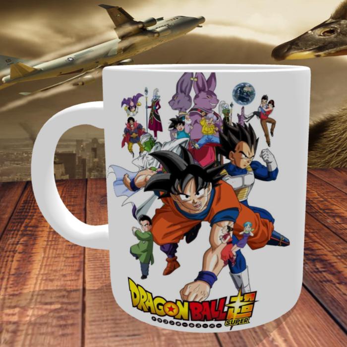 Jual Mug Custom Dragon Ball Super Saiyan Beerus Goku Piccolo | Shopee ...