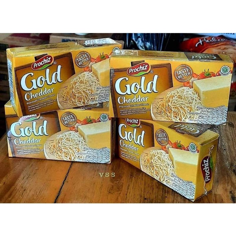 Jual PROCHIZ GOLD CHEDDAR 160gr #prochiz | Shopee Indonesia