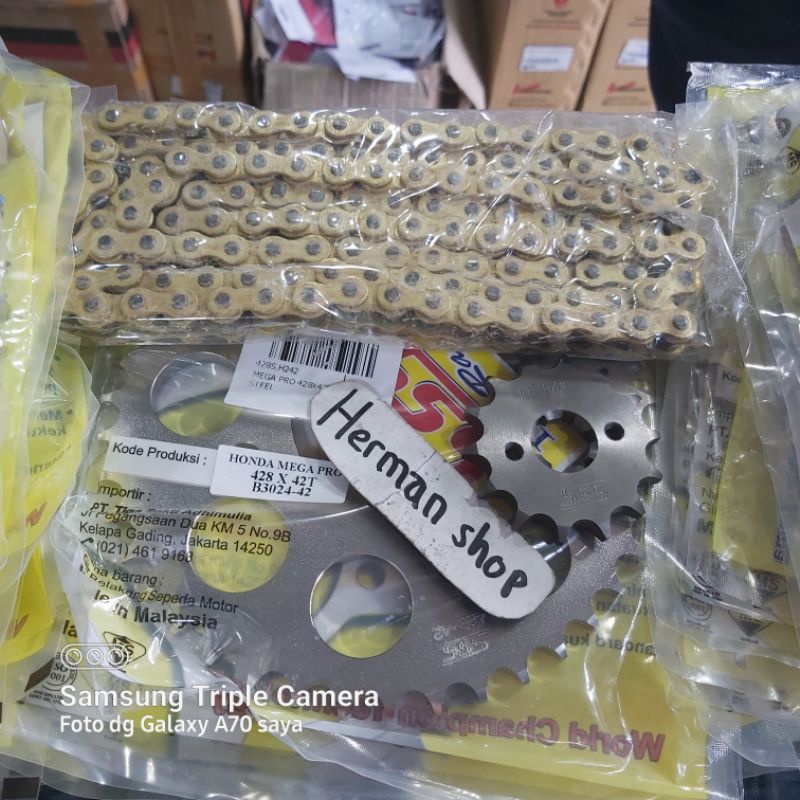 Jual gear set girset sss cb150 cbr150 megapro sonic versa tiger glpro ...