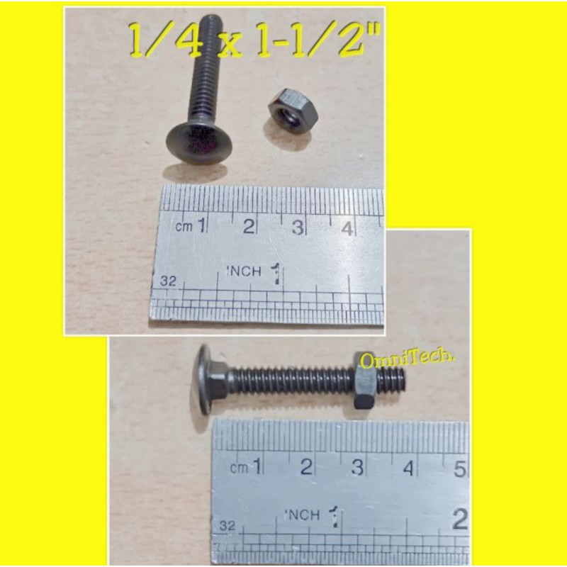 Jual Baut CB 1/4x1-1/2 Baut Payung 1/4 x 1-1/2 Inch Inci + Mur Kunci 10 ...