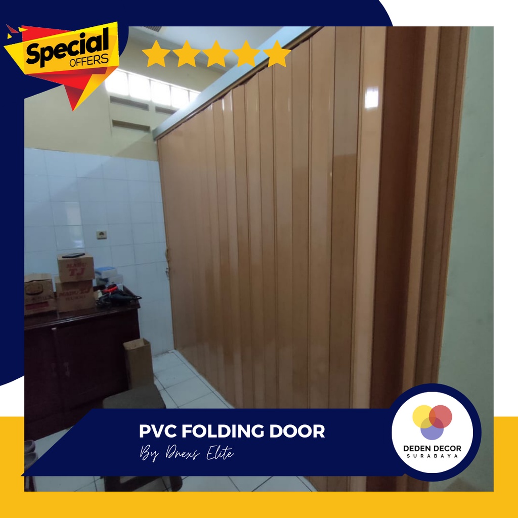 Jual PVC FOLDING DOOR / PINTU PVC FOLDING DOOR SURABAYA 2021 | Shopee ...