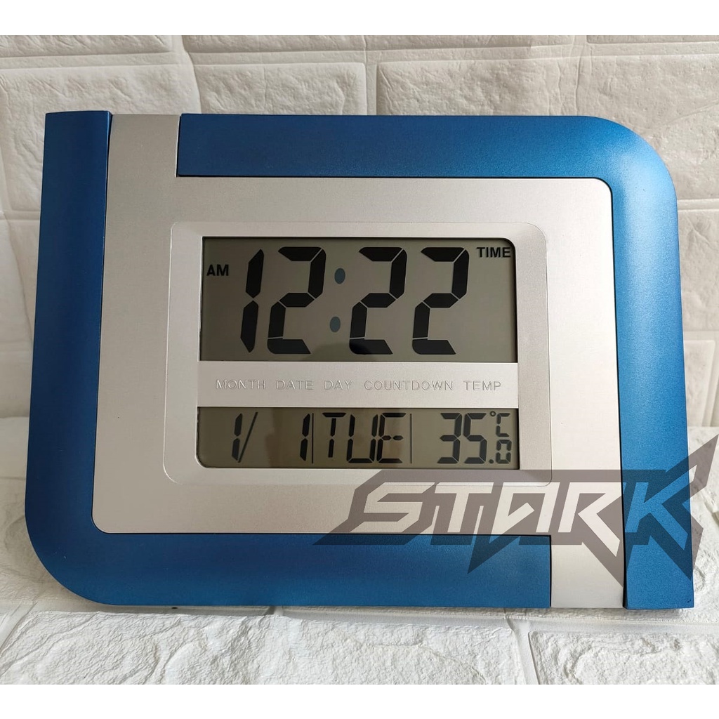 Jual 5887 Jam Dinding Digital - Jam Dinding Alarm - Kalender - Layar ...
