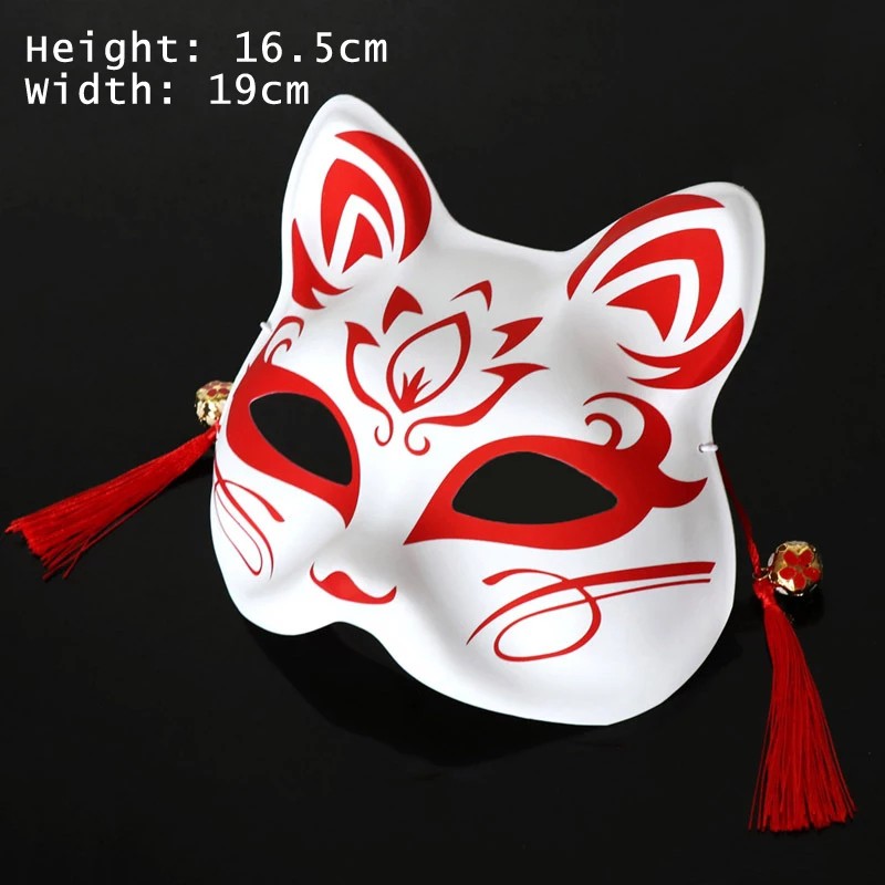 Jual Topeng Rubah Anbu Cosplay Ninja Kucing Japanese Anime Demon Slayer ...