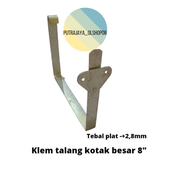 Jual klem talang kotak besar 220mm gantungan hak talang kotak 220mm ...
