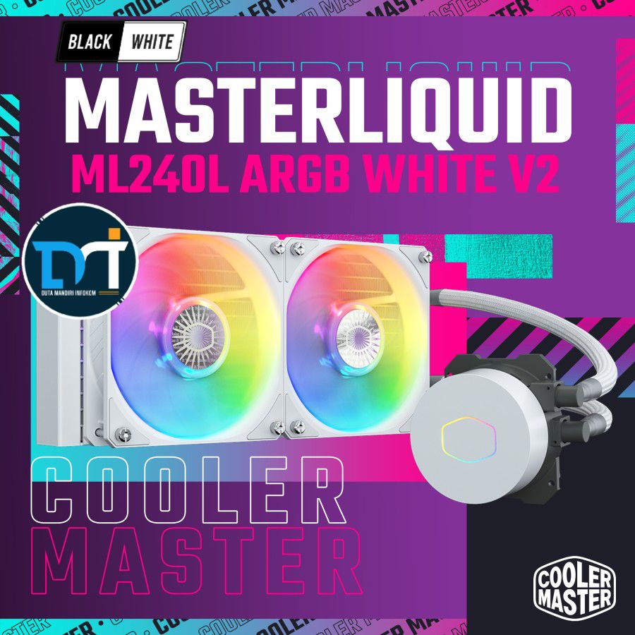 Jual Cooler Master MasterLiquid ML240L V2 ARGB White AIO Liquid CPU ...