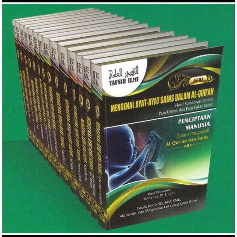 Jual Tafsir Ilmi Seri Mengenal Ayat-Ayat Sains Dalam AlQuran 1-14 Jilid ORI 100% Bonus BOX ...