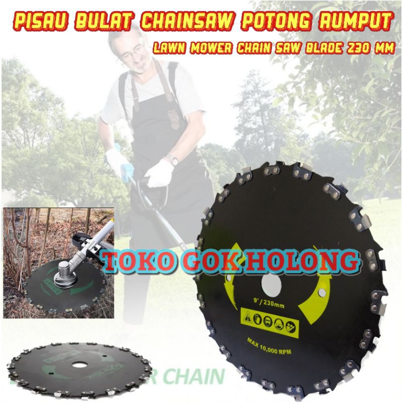 Jual Pisau Bulat Chainsaw Potong Rumput|Lawn mower blade 230mm | Shopee ...