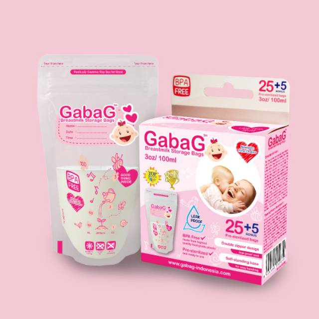 Jual Gabag kantong asi 100ml, tempat asi, plastik asi | Shopee Indonesia