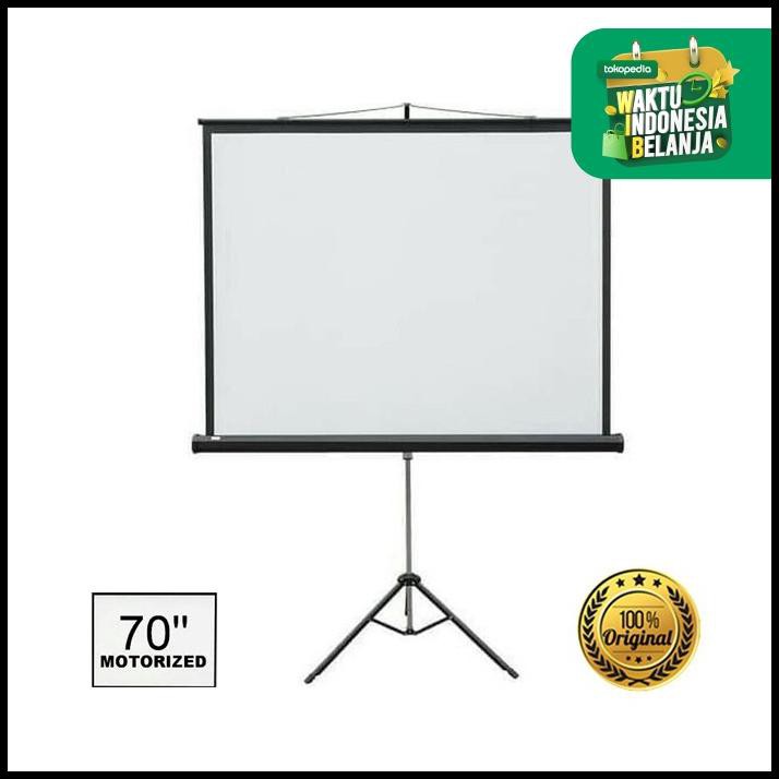 Jual Layar Projector Tripod Portable Screen 70 X 70 Inch | Shopee Indonesia