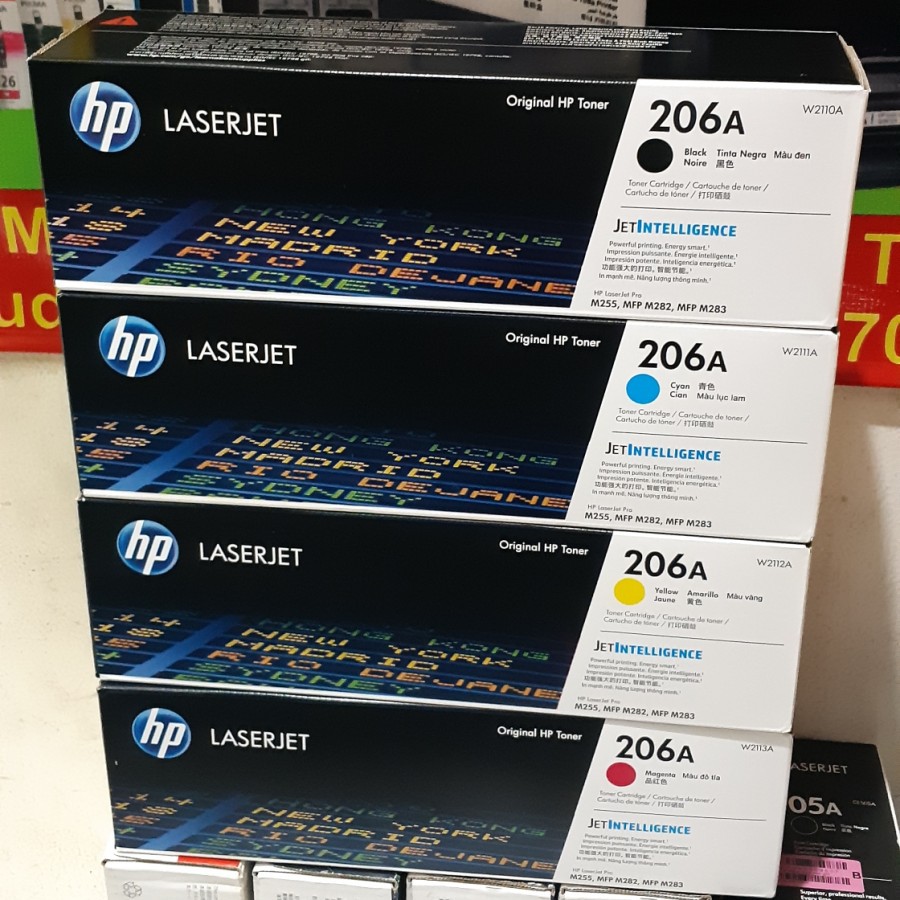 Jual HP Toner Laserjet 206 Black+Color Original (1SET) | Shopee Indonesia