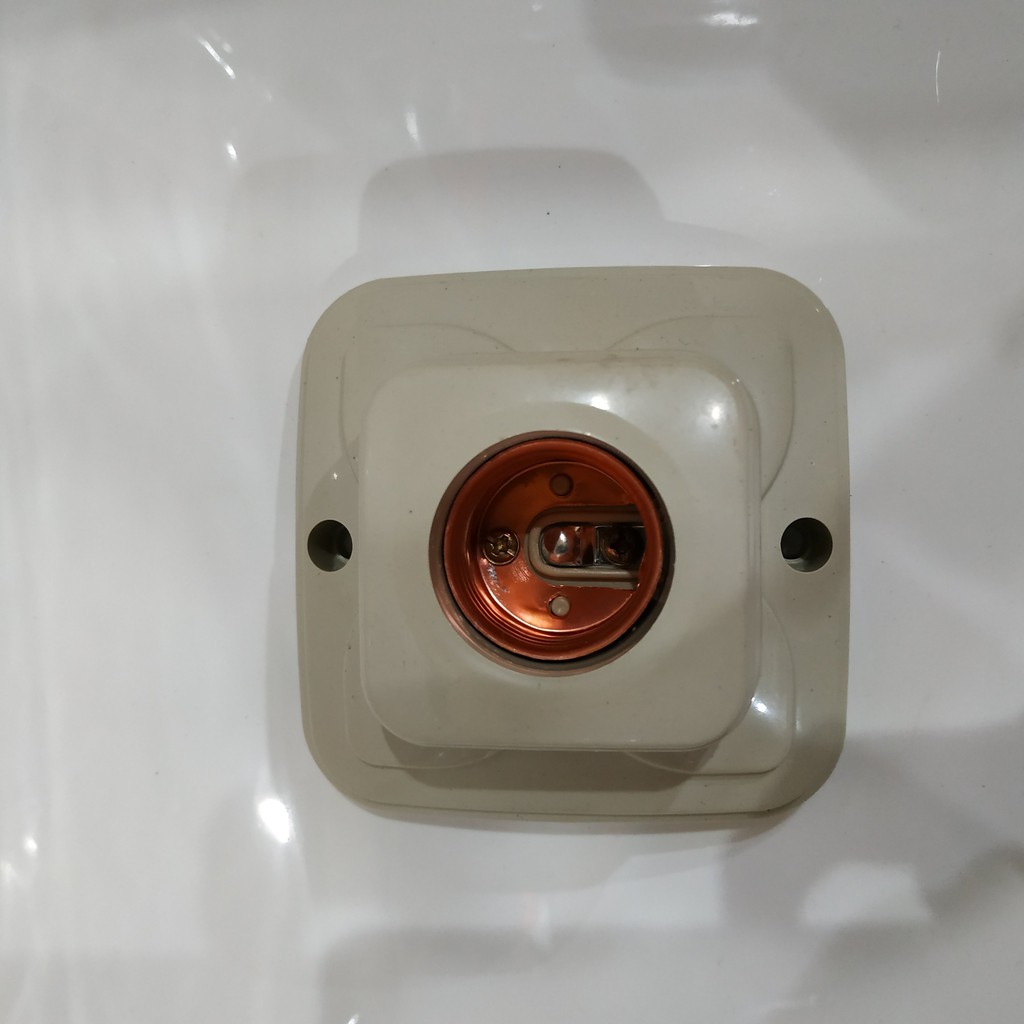 Jual DEXTA Fitting Plafon Persegi Kembang DX-504K Oval Putih Cream ...