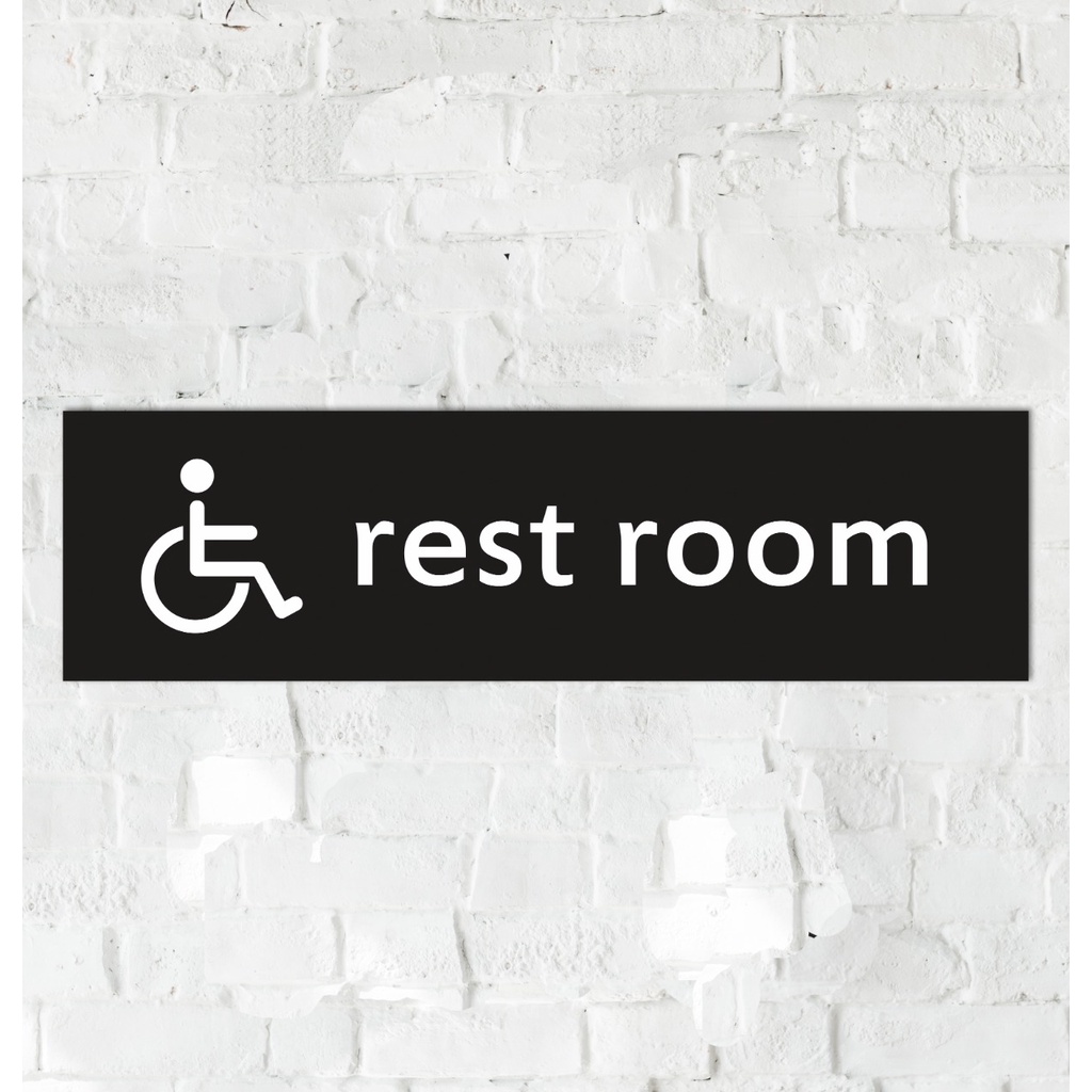 Jual Signboard Rest room Akrilik | Akrilik Wc Toilet | Akrilik Painted ...