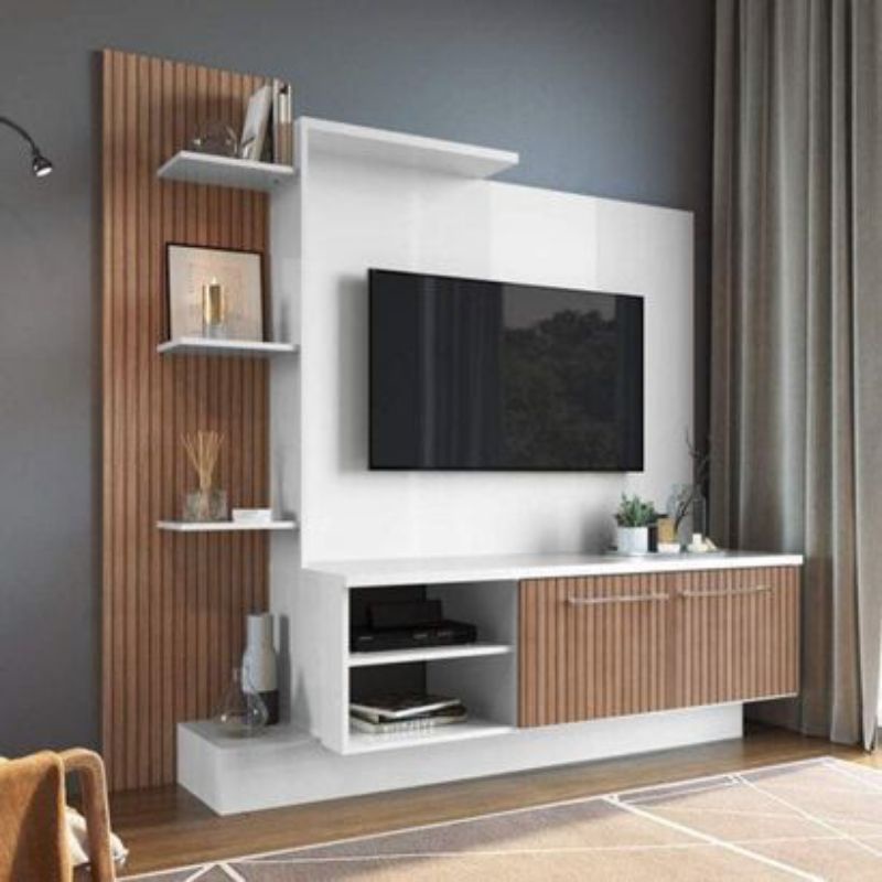 Jual MASIH TERSEDIA Backdrop Tv Modern finishing hpl | Shopee Indonesia