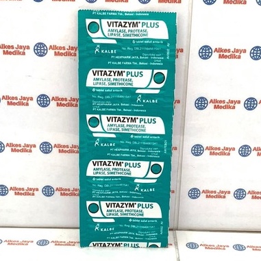 Jual Vitazym Plus Isi 10 Tablet - Obat Pencernaan, Mual Dan Kembung ...