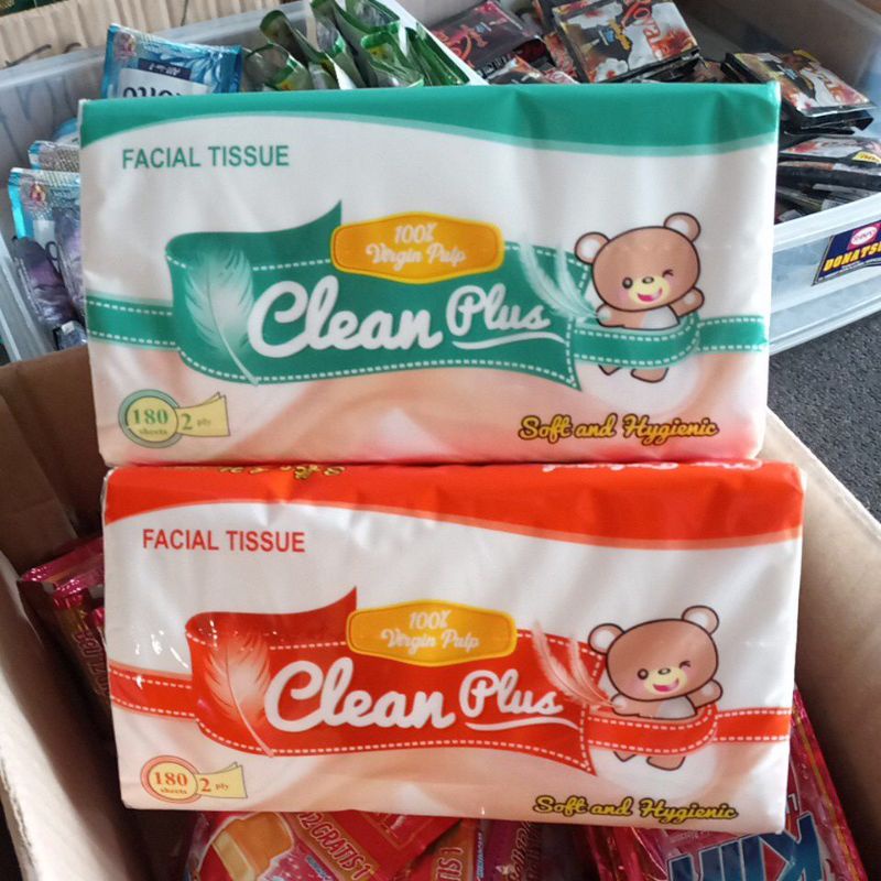 Jual tissue clean plus 180 sheets | Shopee Indonesia
