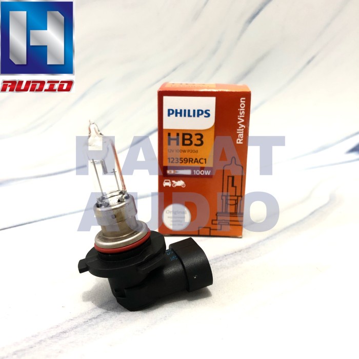 Jual Bola Lampu Halogen Philips RallyVision HB3 100W 100 Watt 12V 12 ...