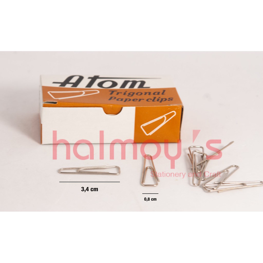 Jual TRIGONAL PAPER CLIP / KLIP / PENJEPIT KERTAS ATOM NO. 1 | Shopee ...