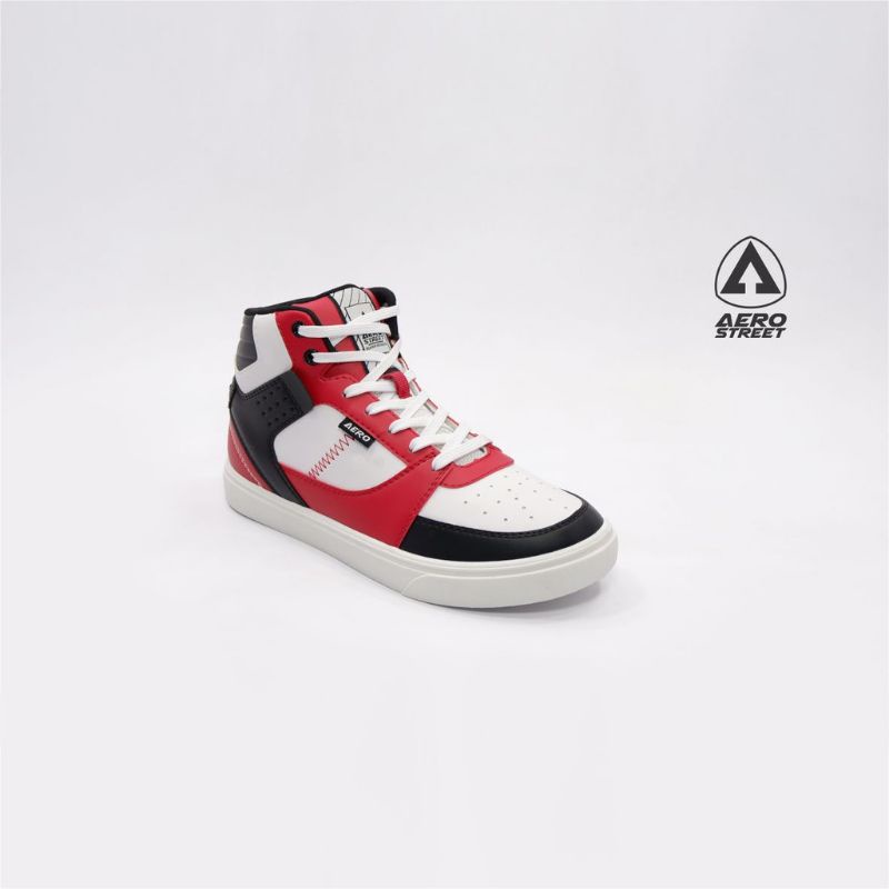 Jual Aerostreet 43 Hoops Putih Merah Hitam Sepatu Sneakers Casual ...