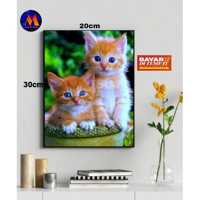 Jual HIASAN DINDING TEMA KUCING/POSTER KAYU KUCING/POSTER DINDING ...