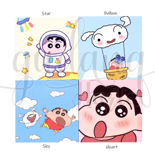 Jual Sticky Notes Crayon Shinchan Notes Karakter Kartun Jepang GH ...