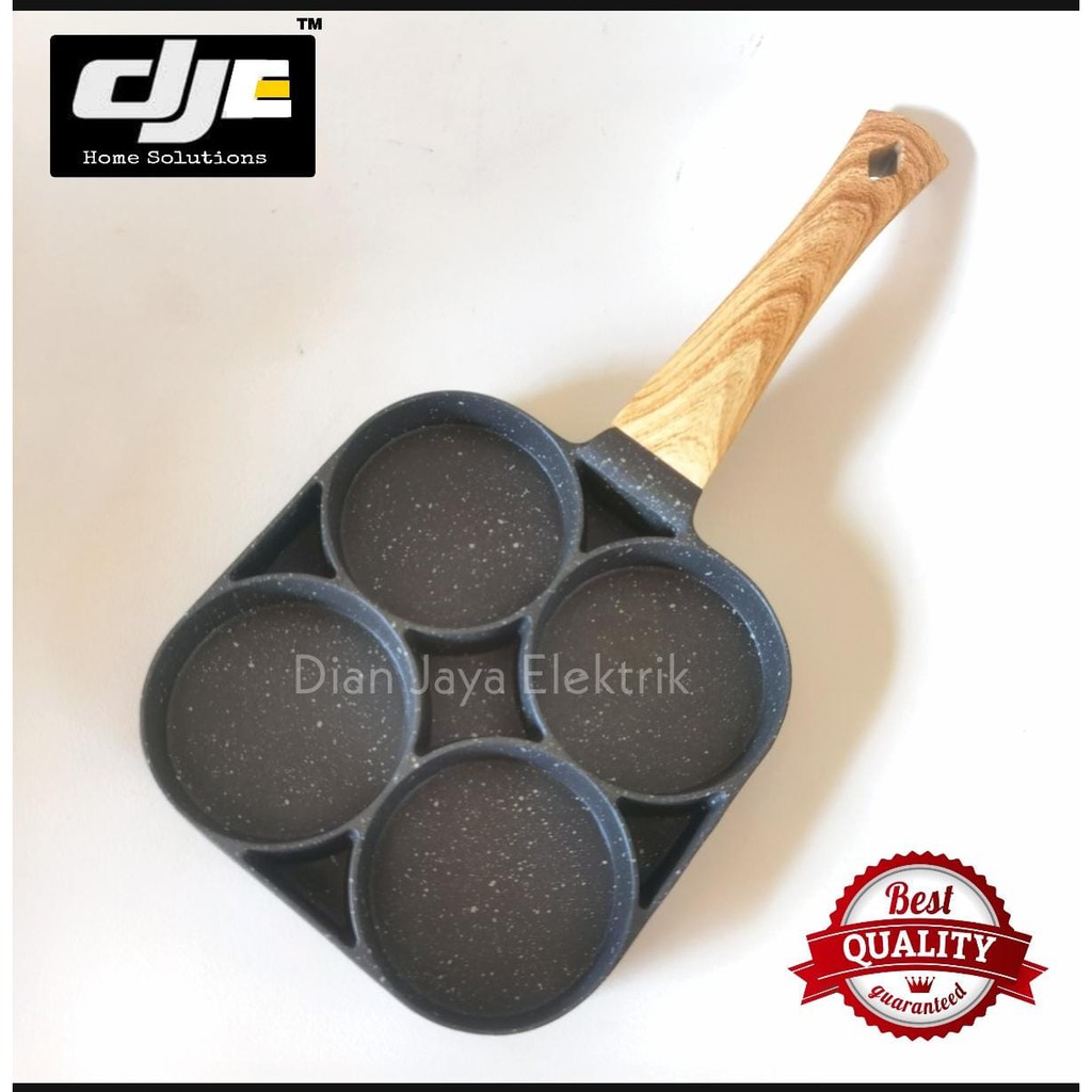 Jual Panci Penggorengan Telur Pancake 4 Lubang Non Stick Egg Frying Pan ...
