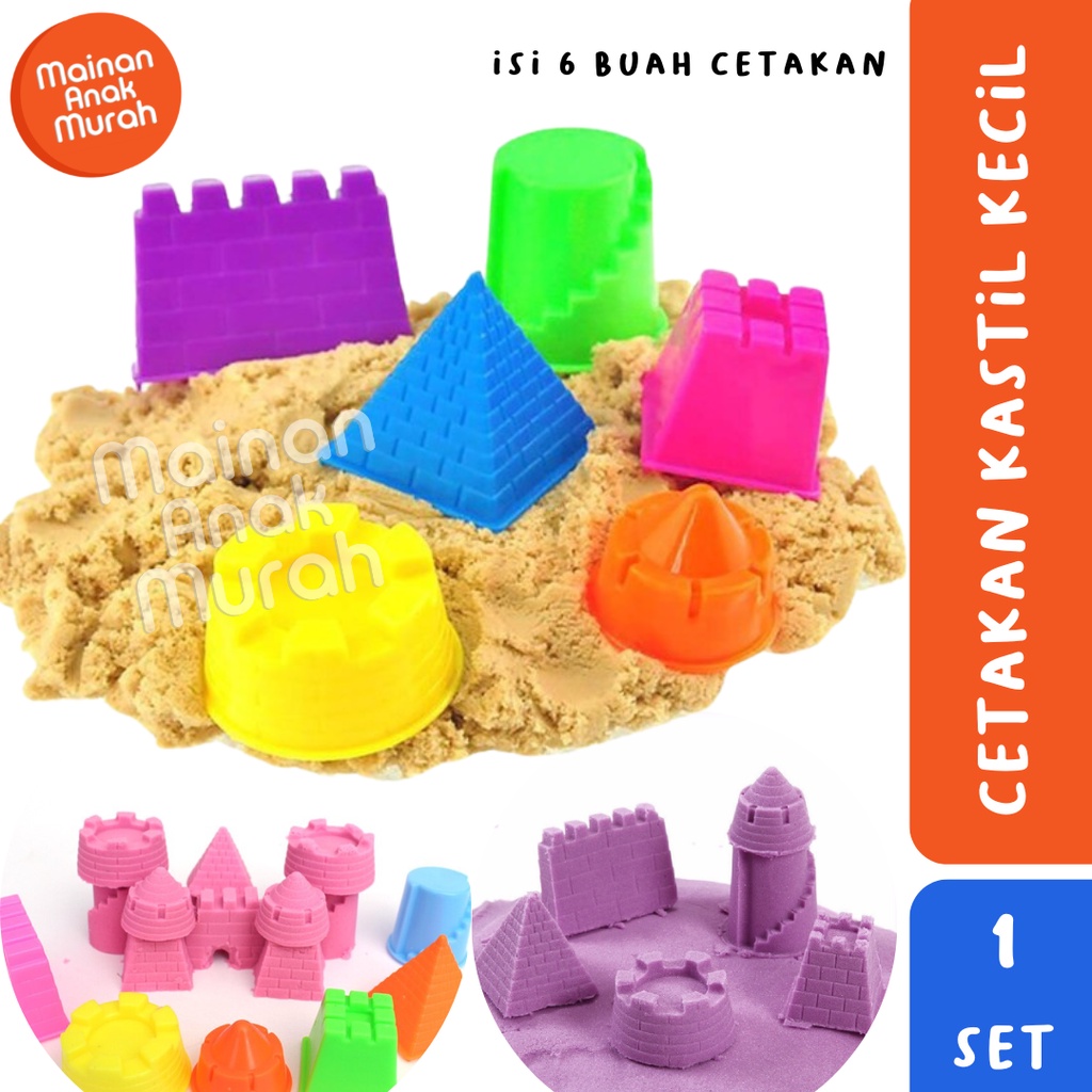 Jual Cetakan Istana Kastil Kecil Pasir Ajaib / Castle Bangunan Isi 6 ...