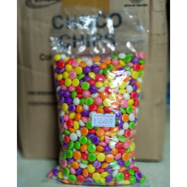 Jual Choco Chip 1/2 Bulat Rainbow Lagie 250gr (Warna Warni) | Shopee ...