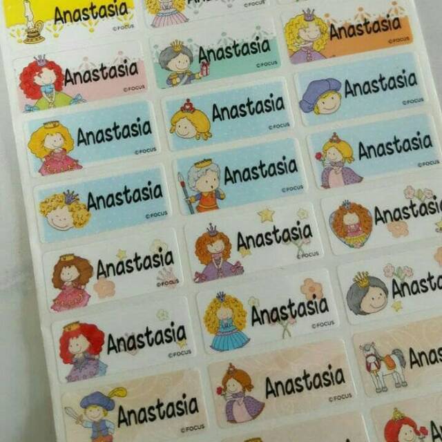 Jual Label nama sticker waterproof Princess Merida Brave | Shopee Indonesia
