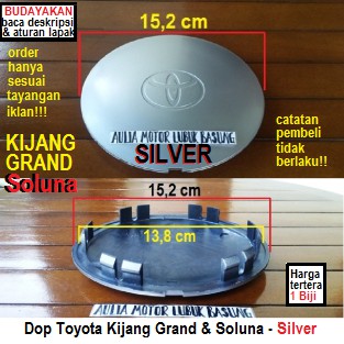 Jual 1pcs wheel dop center as velg standar toyota kijang grand dan ...