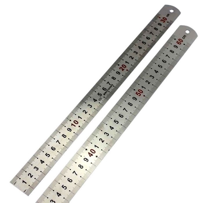 Jual Penggaris stainless steel 100 cm Stainless steel ruler 1 meter | Shopee Indonesia