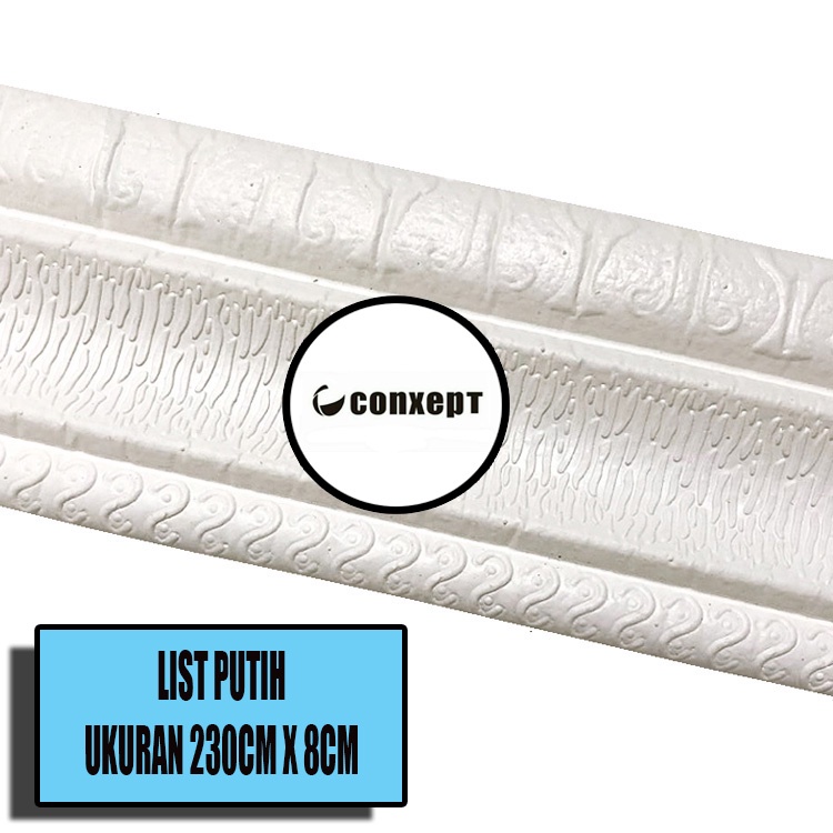 Jual CX Wallpaper List Putih Foam 3D Wallborder Foam 3D Stiker Dinding ...